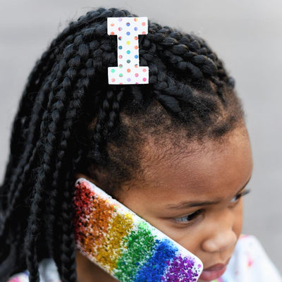 Leather Alphabet Statement Personalized Hair Clips - Unique Gift - Moo ...