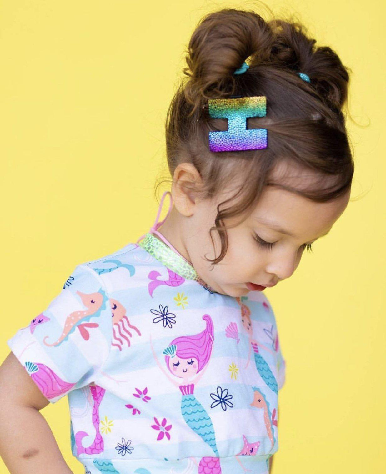 Leather Alphabet Statement Personalized Hair Clips - Unique Gift - Moo ...